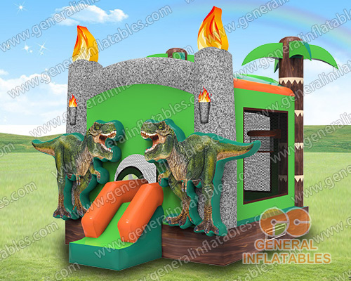 3D T-rex Bounce Combo | Inflatable Bouncers | Products | generalinflatables