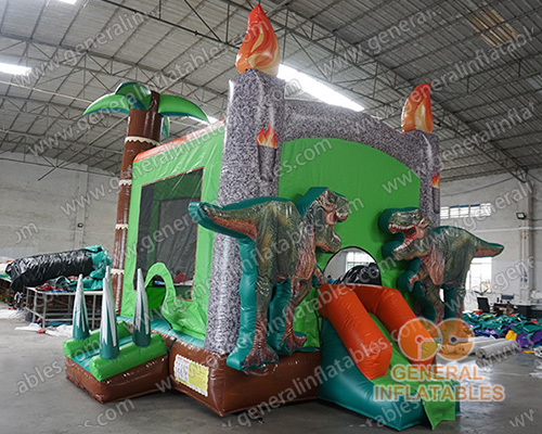 3D T-rex Bounce Combo | Inflatable Bouncers | Products | generalinflatables