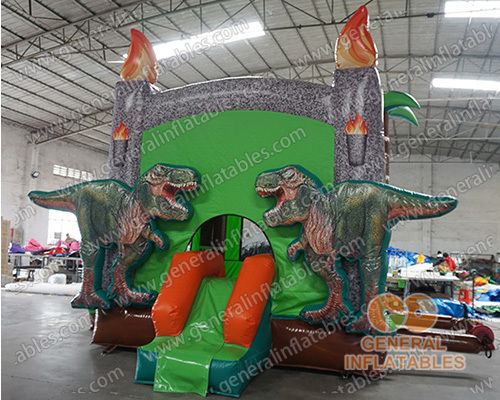 3D T-rex Bounce Combo | Inflatable Bouncers | Products | generalinflatables