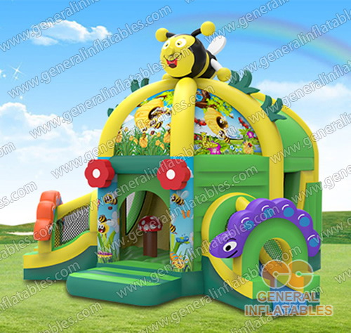 Honey Bee Funland With 2 Slides | Inflatable Slides | Products ...